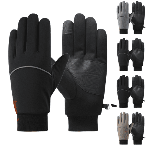 Alinwnia 2Pairs Mens Ski Gloves Winter Warm Snowboard Snowmobile Cold ...