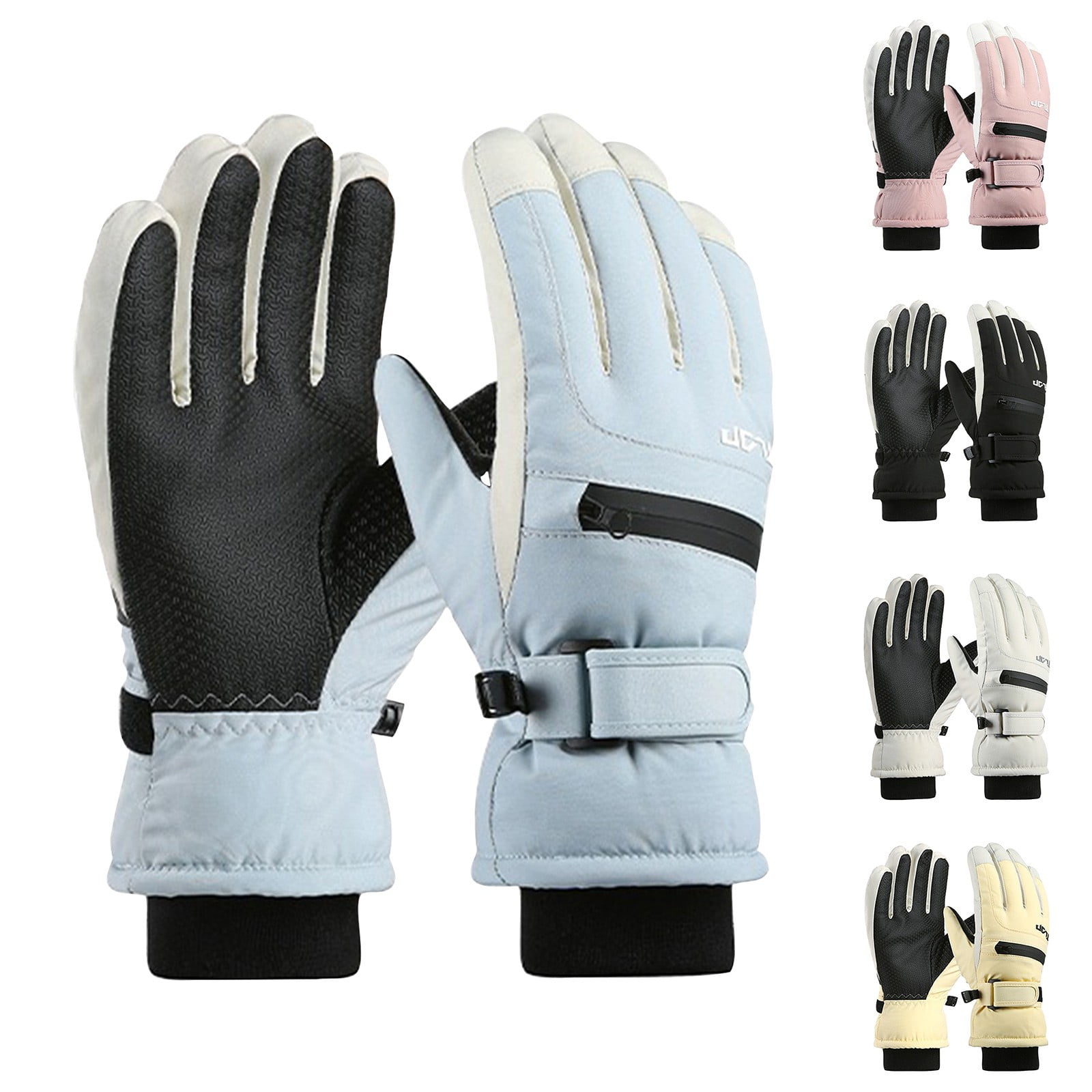 Alinwnia 2Pairs Winter Gloves for Men Women Cold Weather Thermal Warm ...