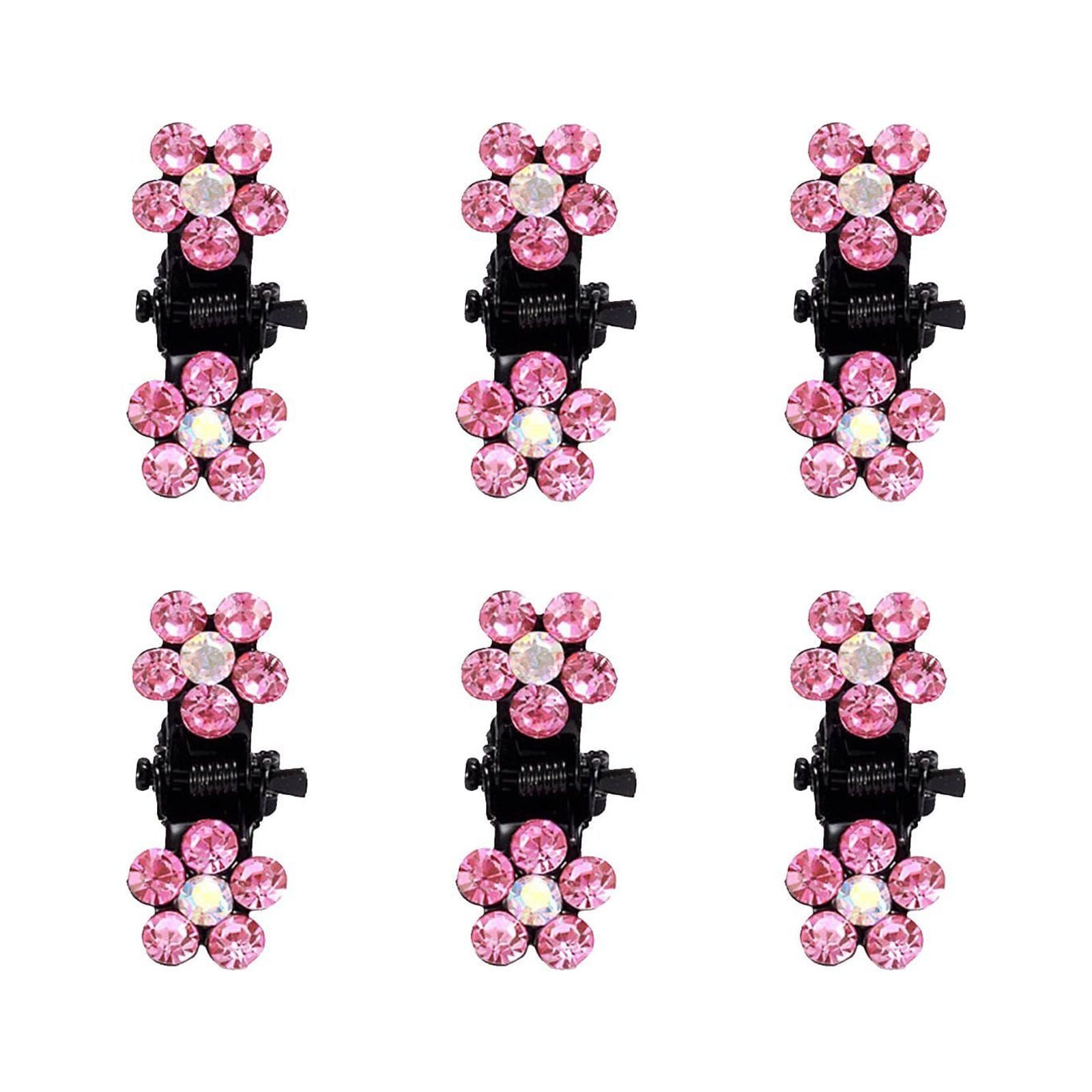 Alinwnia 6Pcs Mini Grip Jaw Glitter Teeth Rhinestone Metal Clamps ...