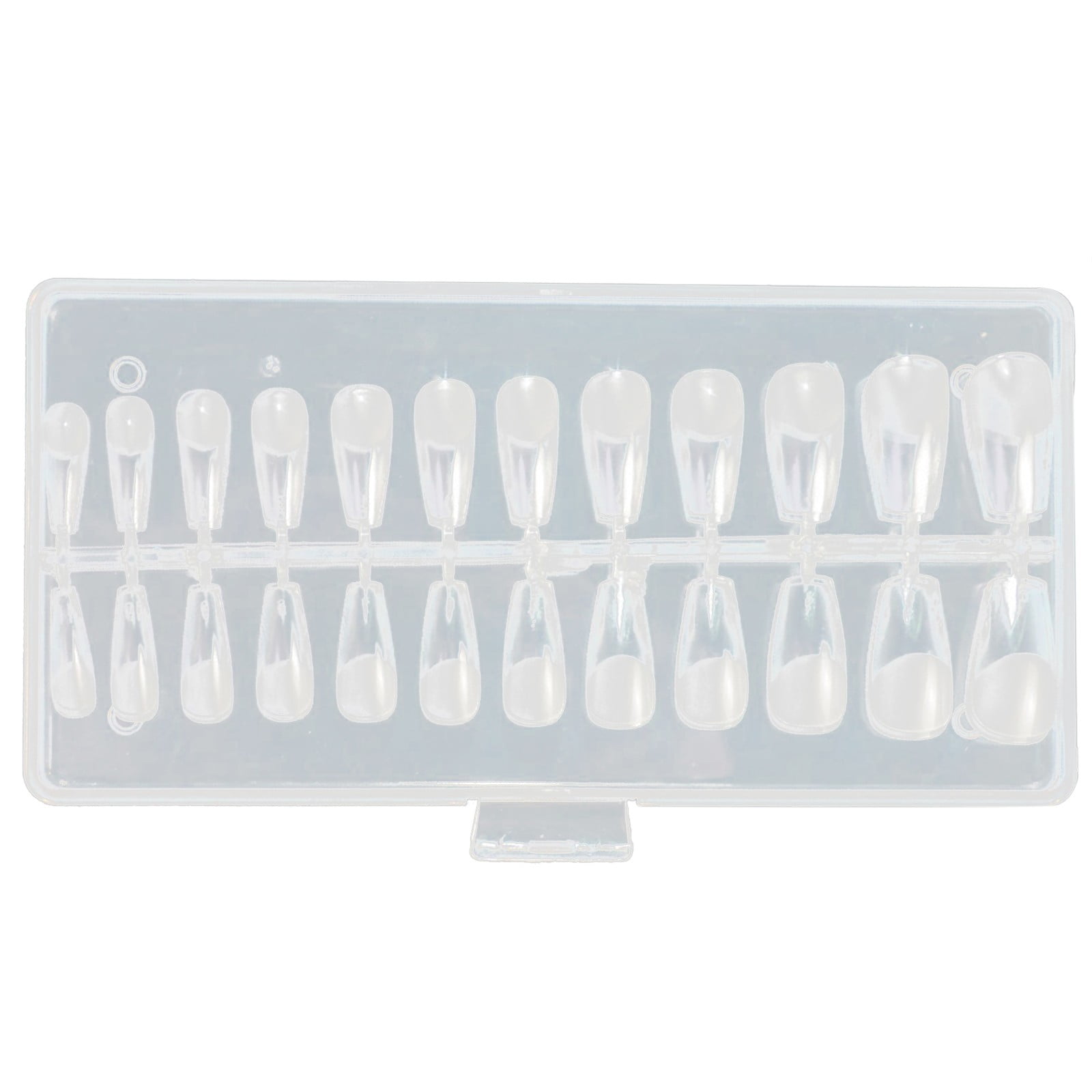 Alinwnia Nails Tips - 120Pcs Soft Gel Full Cover Short Coffin Nail Tips ...