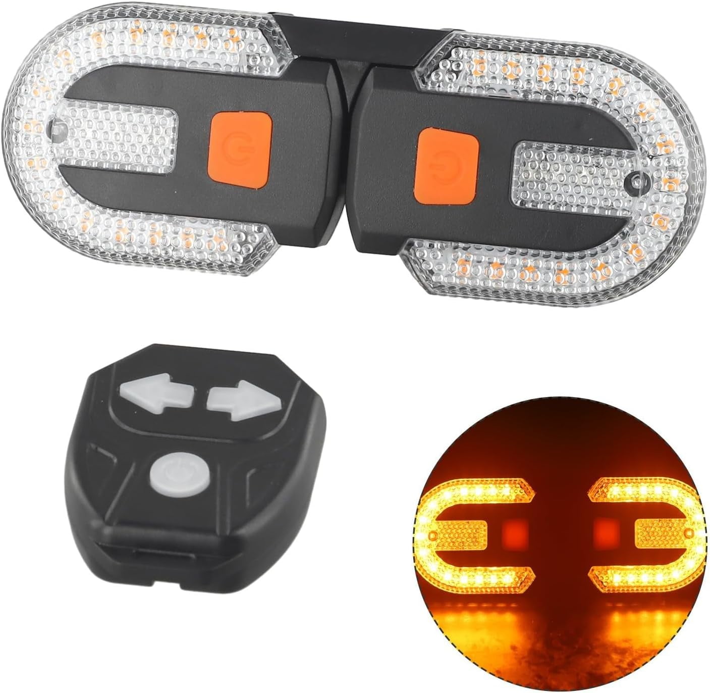 Alinwnia Turn Signals For With Alarm USB Charging Remote Control Split ...