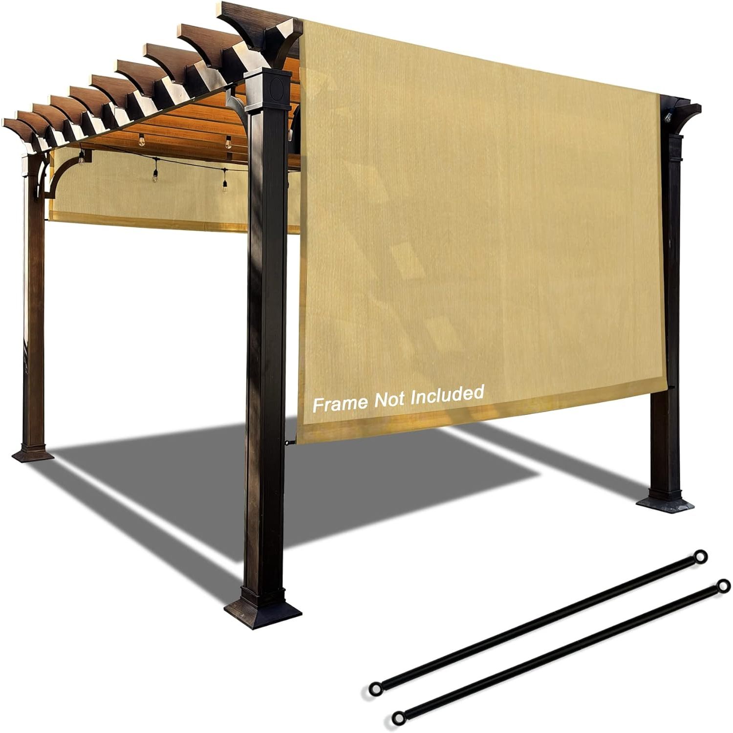 Alion Home Universal Breathable Pergola Shade Cover – Pergola Replacement Canopy – Outdoor ...