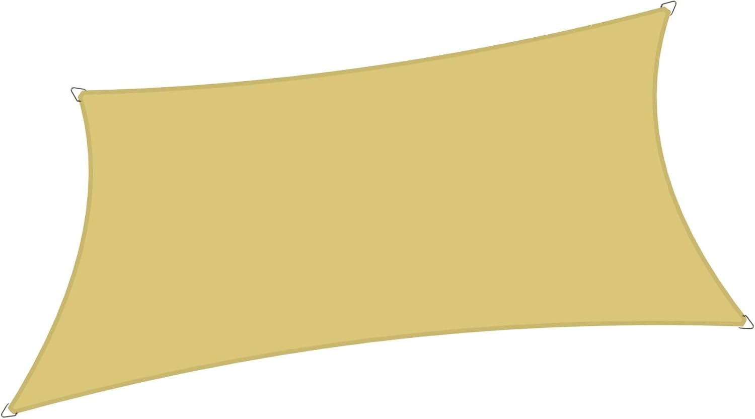 Alion Home Waterproof Shade Sail - Curve Edge Water Waterproof Sun ...