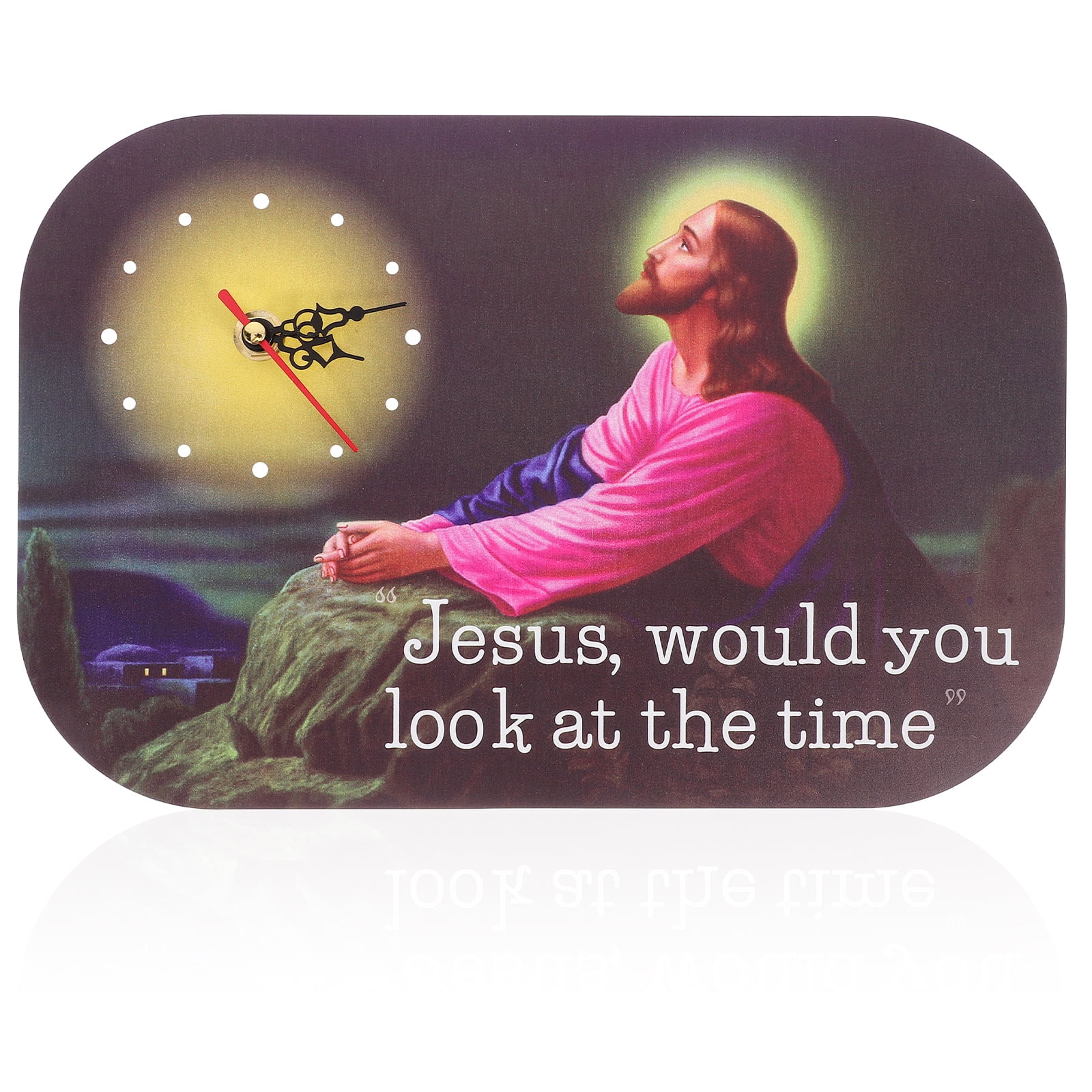 Alipis 2024 Jesus Wall Clock Would You Look At The Time Funny Novelty ...