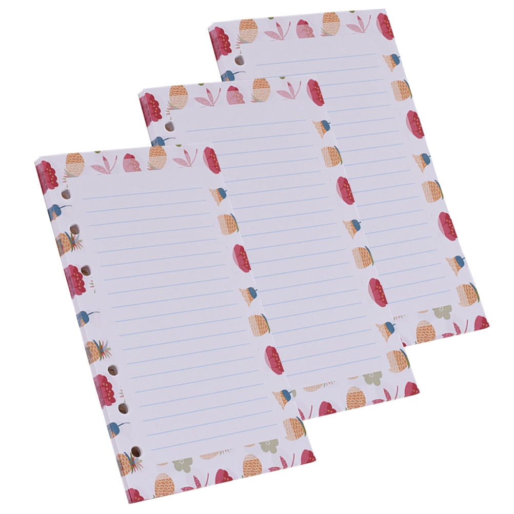 Alipis 3 Books of Loose-leaf Notepad Refills Notebook Refills Notepad ...