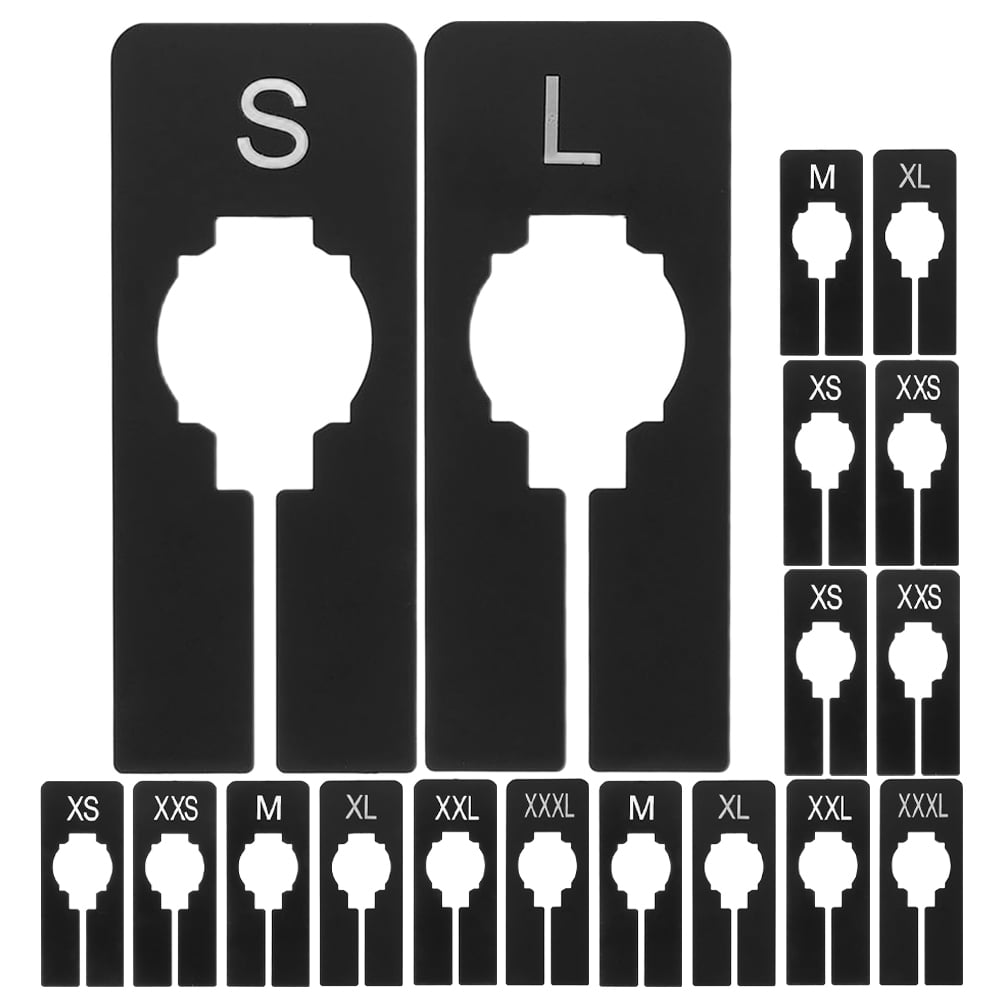 Alipis 32pcs Hanging Closet Size Dividers Clothing Size Dividers ...