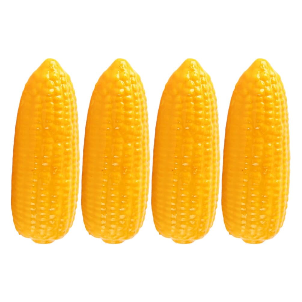 Alipis 4pcs Artificial Corn Lifelike Corn Plastic Corn Cob Fake Corn ...
