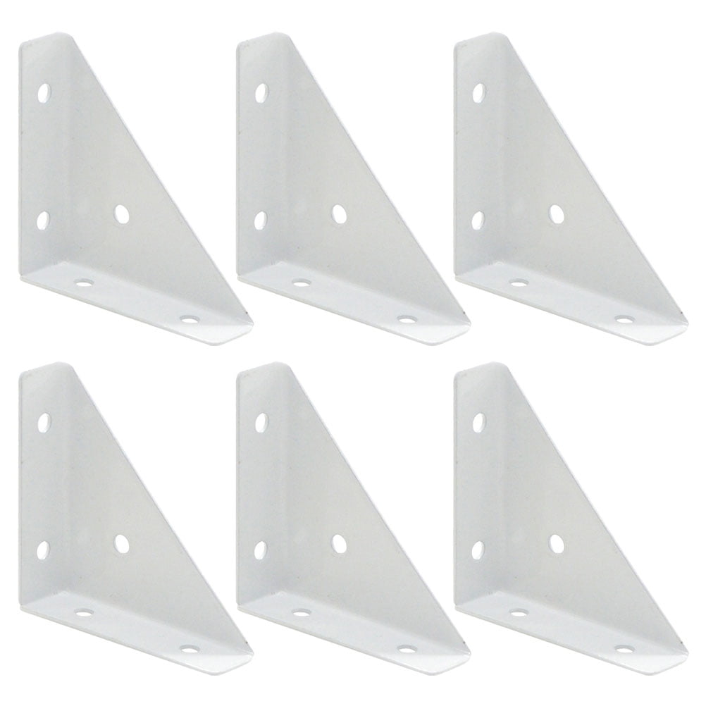Alipis 6pcs Corner Braces Triangle Corner Brackets Bed Table Corner ...