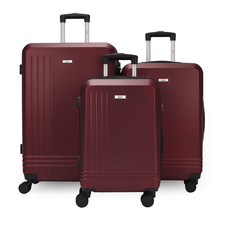 Alisa ABS Hard shell Lightweight 360 Dual Spinning Wheels Combo Lock 28" 24", 20" 3 Piece ...