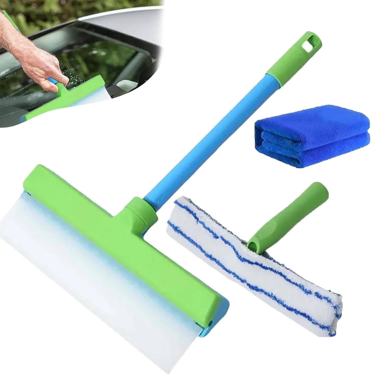 Alisanda Recyclable Silicone Window Squeegee Kit, Glass Cleaning Tools ...