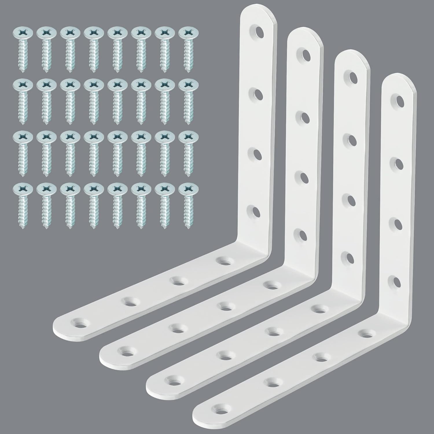 Alise 5x5In Wall Shelf BracketsHeavy Duty L Bracket Corner Brace ...