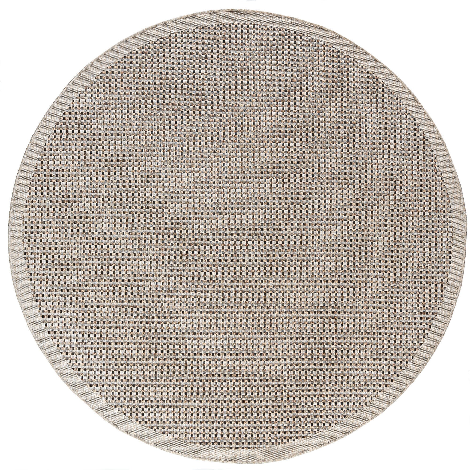 Alise Rugs Dennis Coastal Windowpane Indoor/Outdoor Area Rug Beige ...
