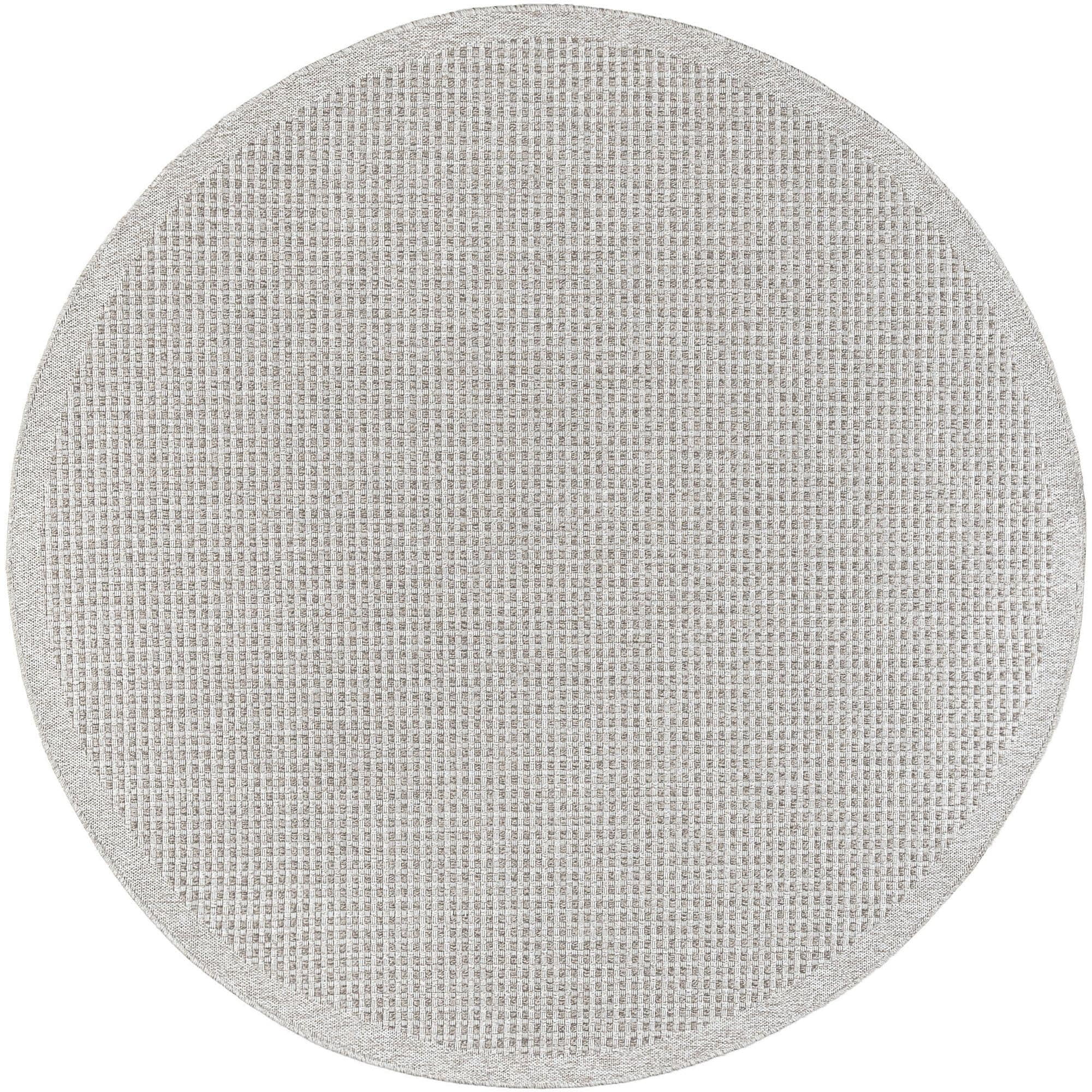 Alise Rugs Dennis Coastal Windowpane Indoor/Outdoor Area Rug Cream ...