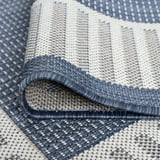 Alise Rugs Exo Coastal Striped Border Indoor/ Outdoor Area Rug Navy ...