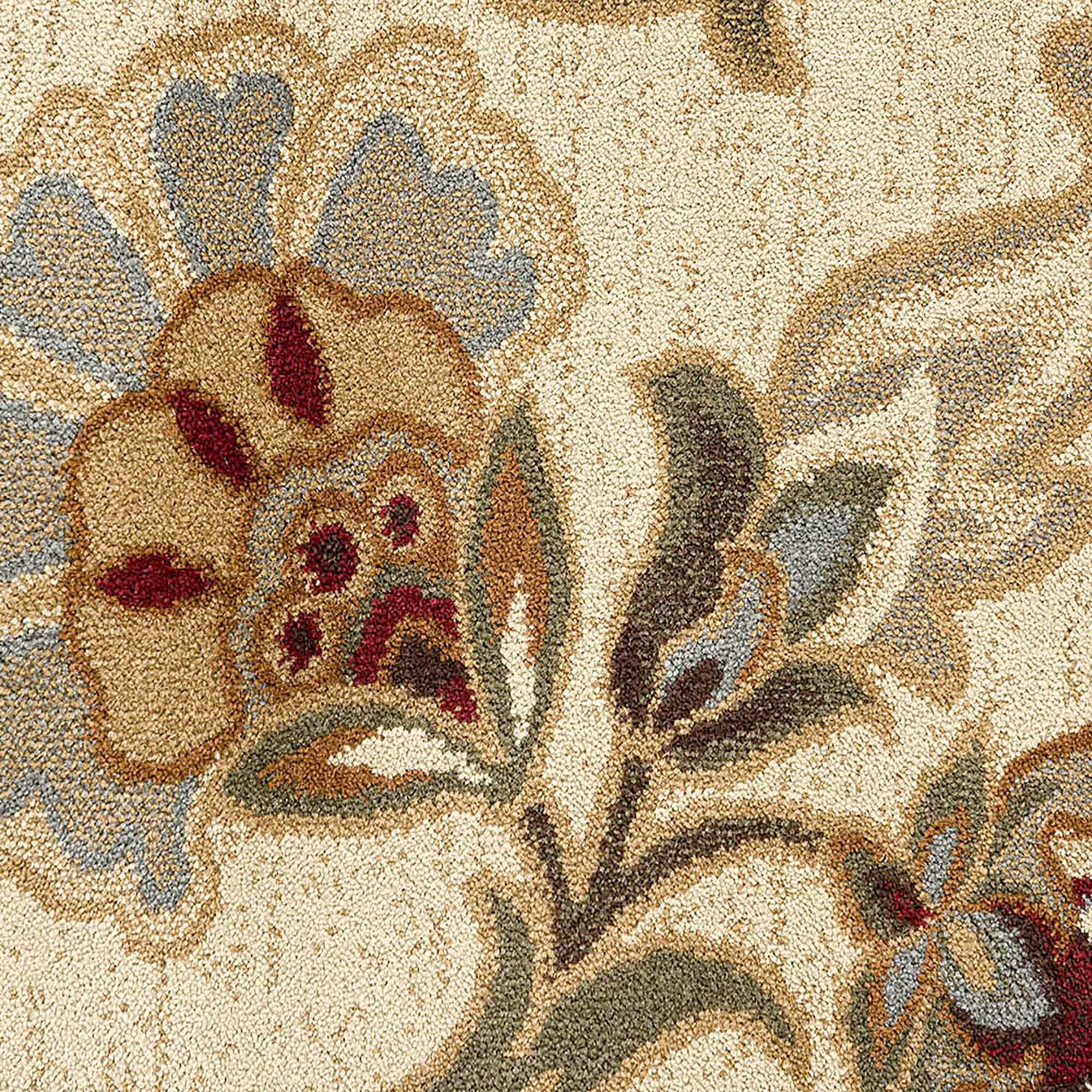 Alise Rugs Infinity Transitional Floral Indoor Area Rug Beige 7'10 x 10 ...