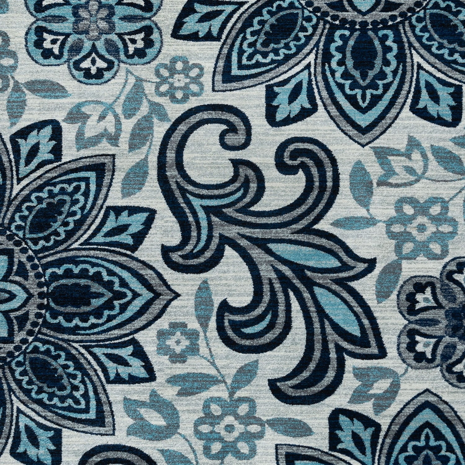 Alise Rugs Jade Bohemian & Eclectic Floral Indoor Area Rug Cream 5'3 ...