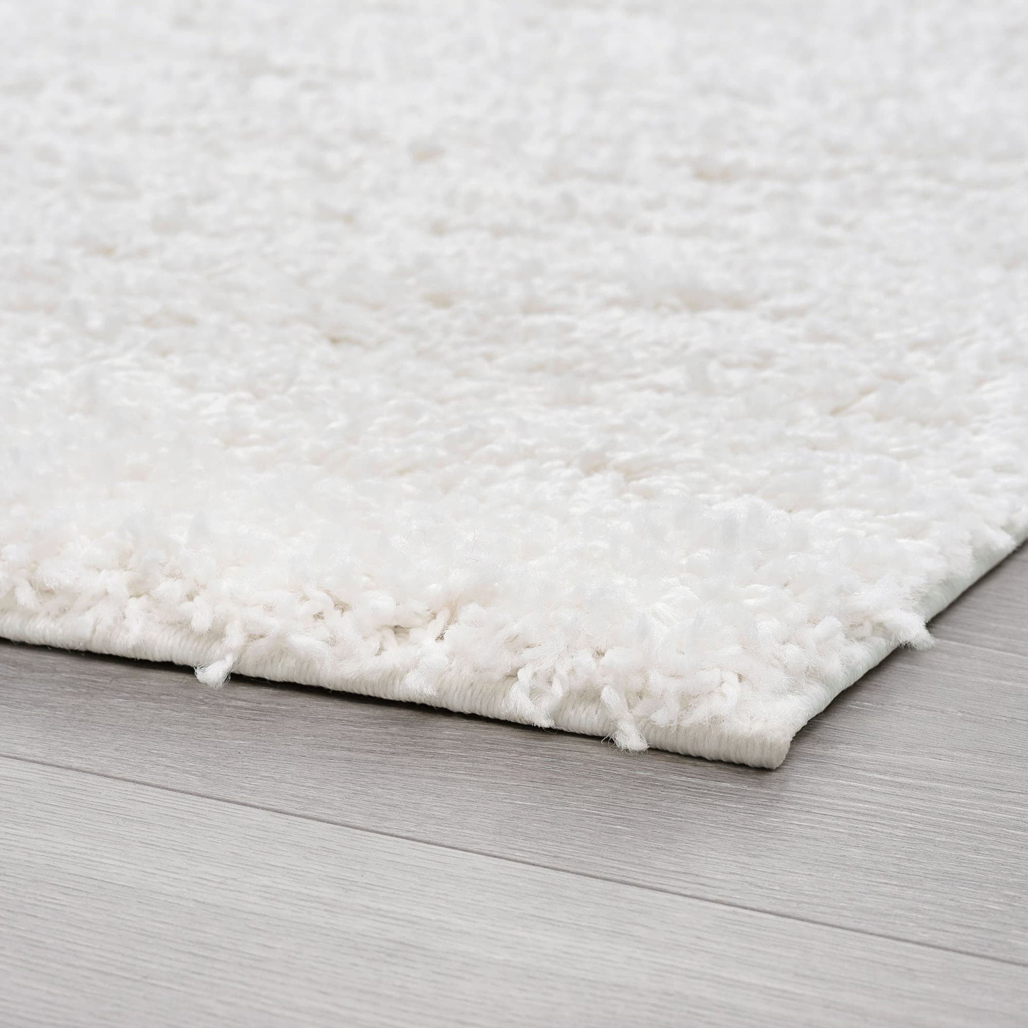 Alise Rugs Joy Shag Classic Diamond Indoor Area Rug White 3'11'' x 5'3 ...