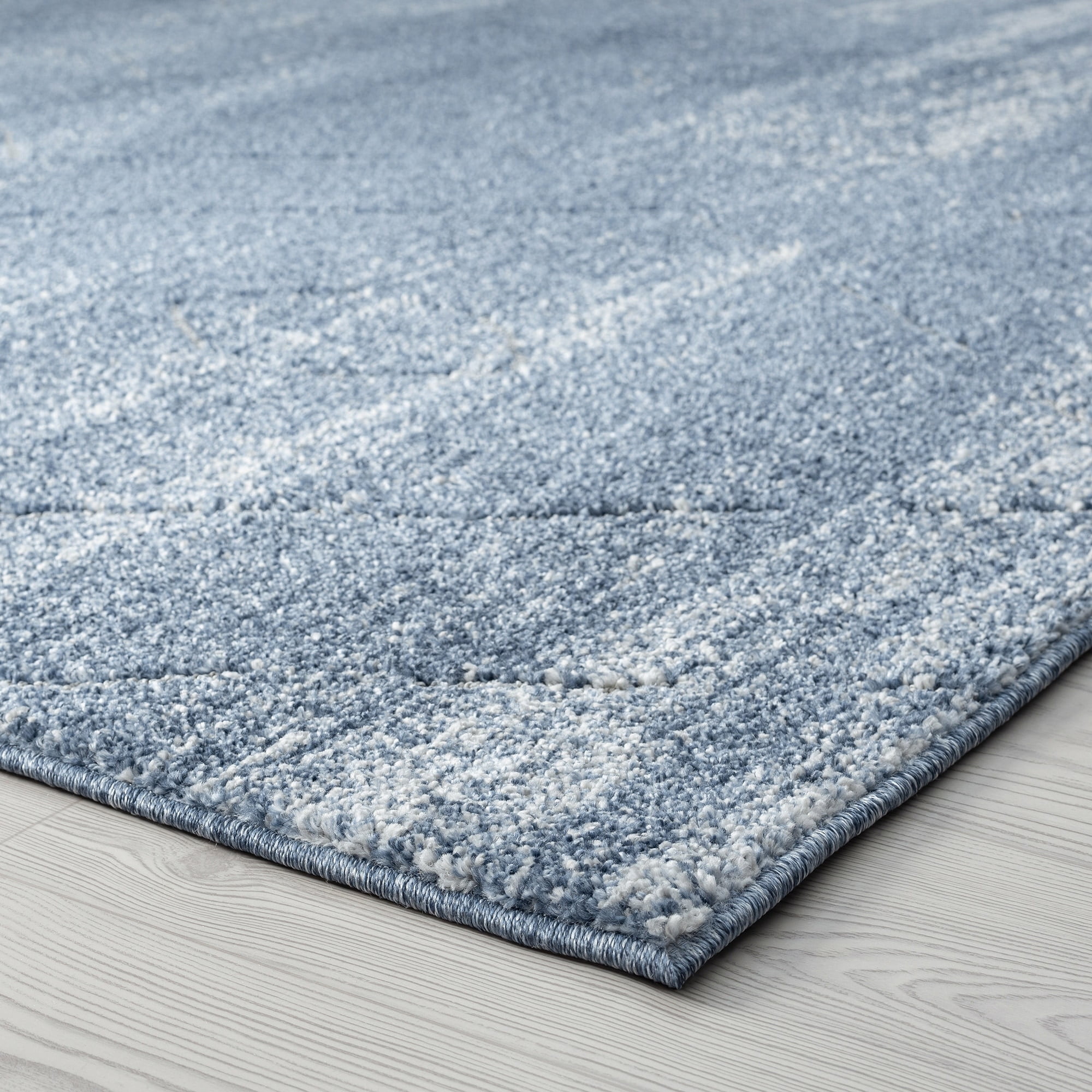 Alise Rugs Mayson Mid-Century Modern Diamond Indoor Area Rug Blue/Gray 5'3'' x 7'3'' 5' x 8 ...