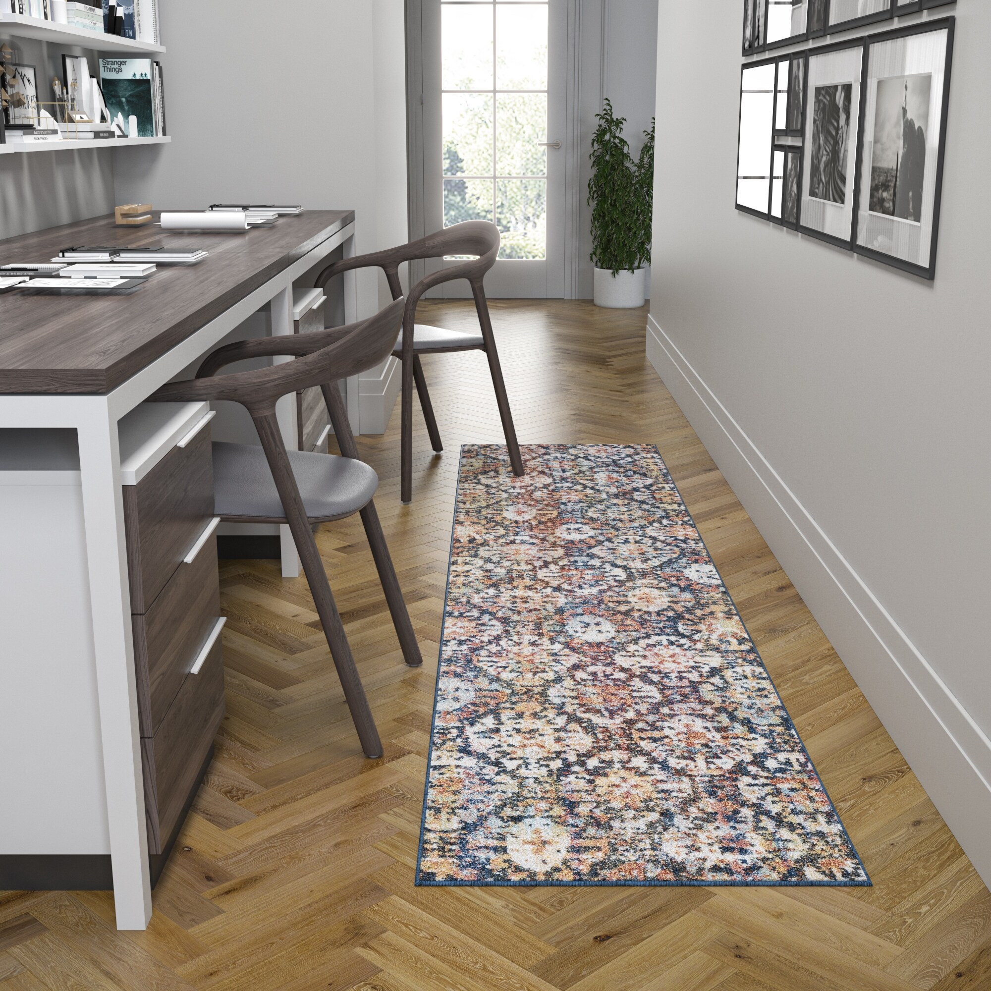Alise Rugs Rayna Farmhouse Diamond Indoor Area Rug 2'7'' x 9'10'' 10 ...