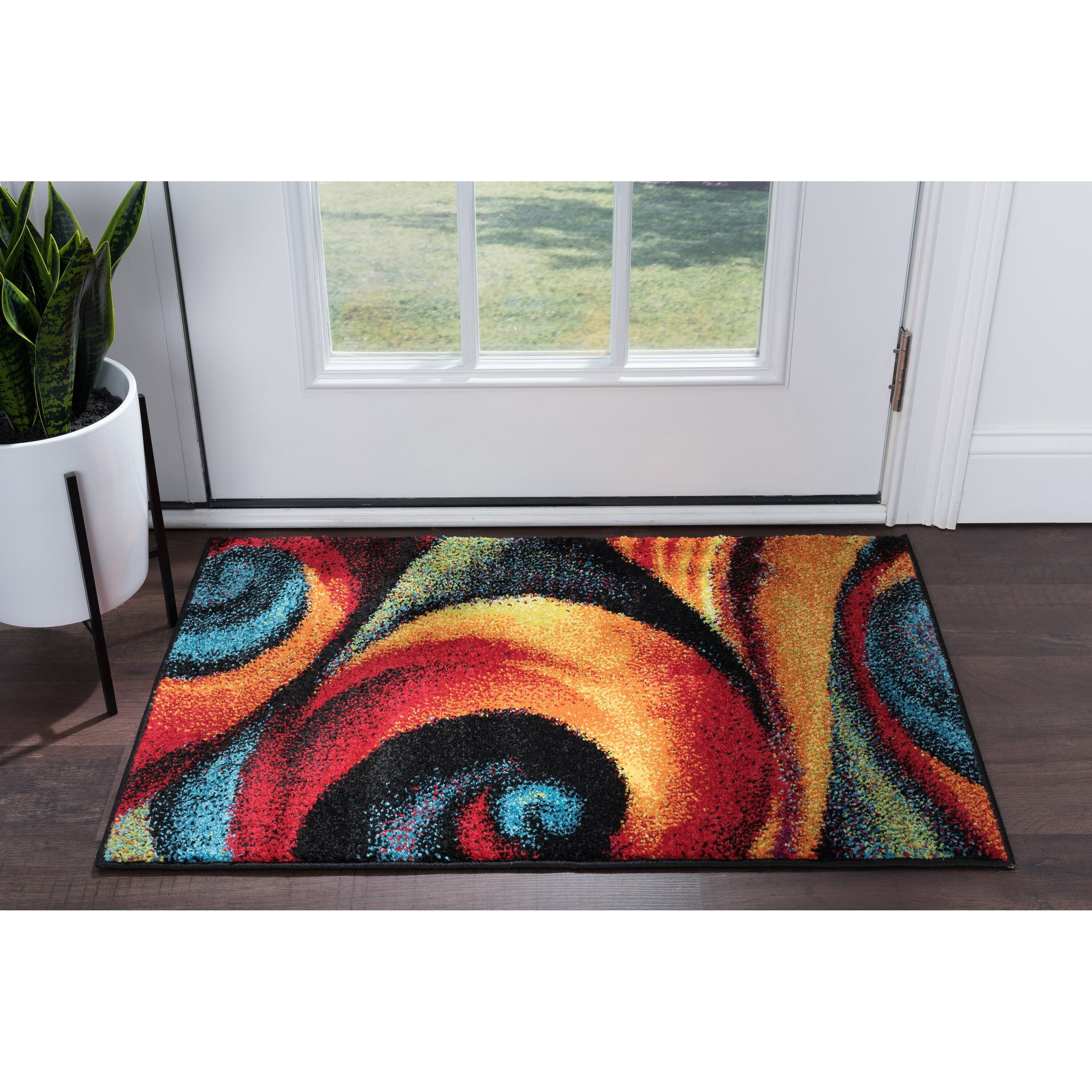 Alise Rugs Rhapsody Modern & Contemporary Abstract Indoor Area Rug 3'11 ...