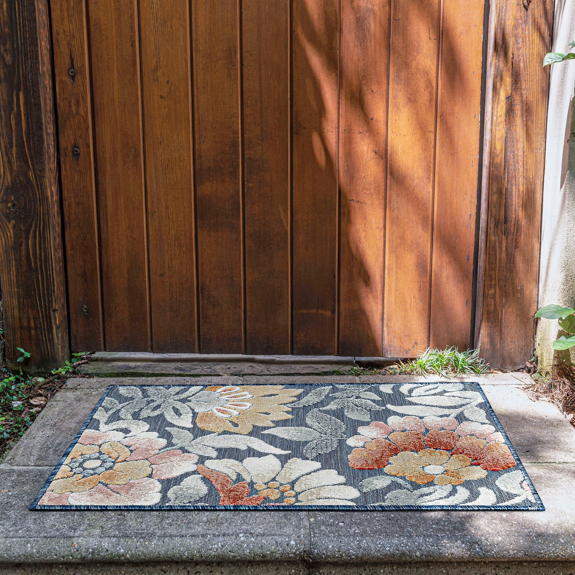 Alise Rugs Tropicana Tropical Floral Indoor/Outdoor Area Rug 1'11'' x 3 ...