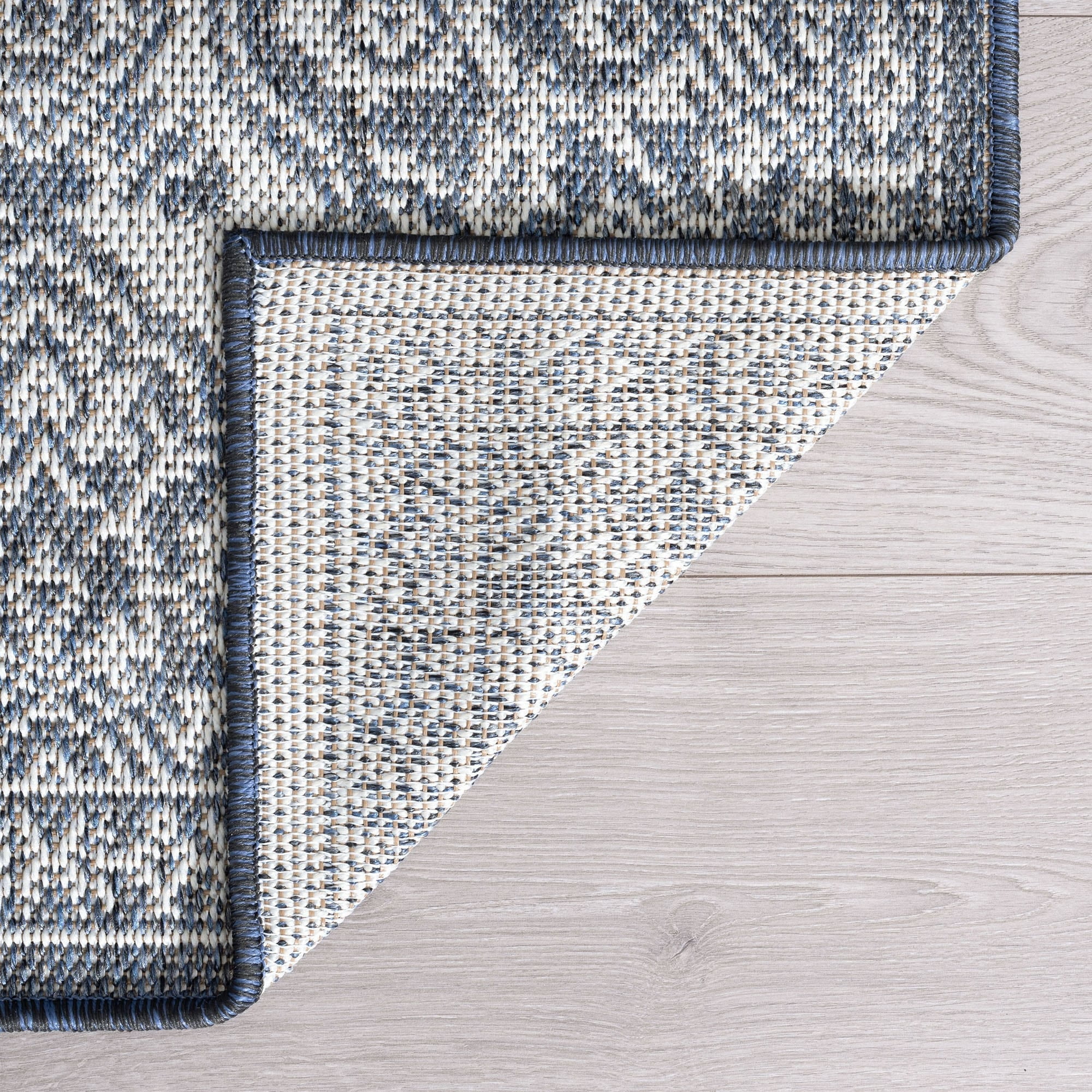 Alise Rugs Vision French Country Floral Indoor/Outdoor Area Rug Blue ...