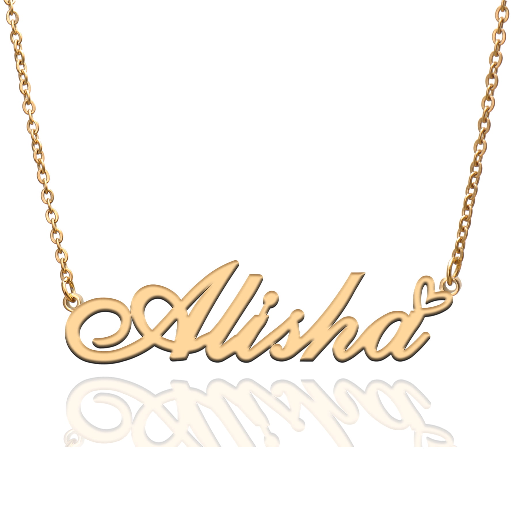 Alisha Custom Name Necklace Customized Personalized Plated Name ...