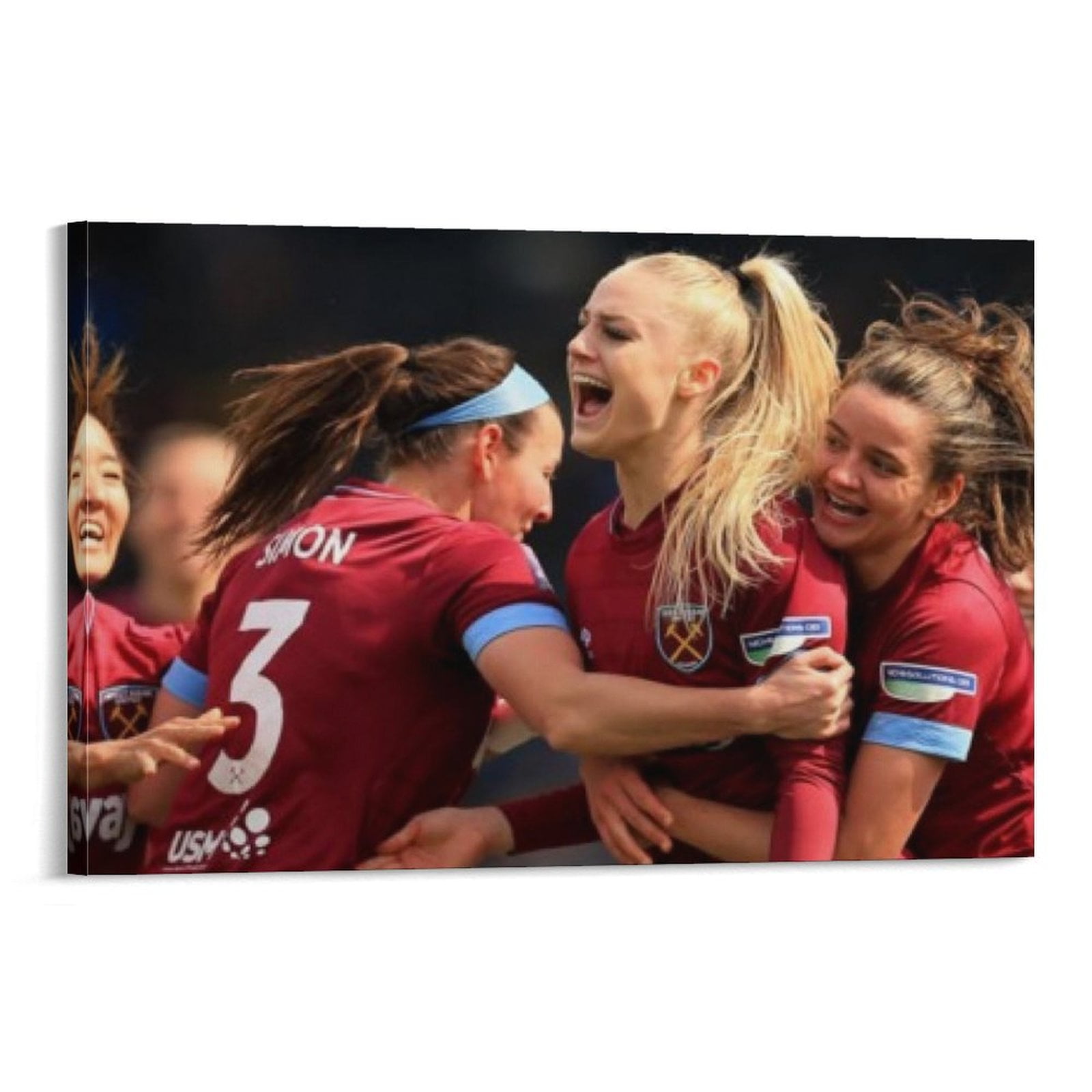 Alisha Lehmann Canvas Poster Painting On Canvas Wall Art Poster Scroll ...