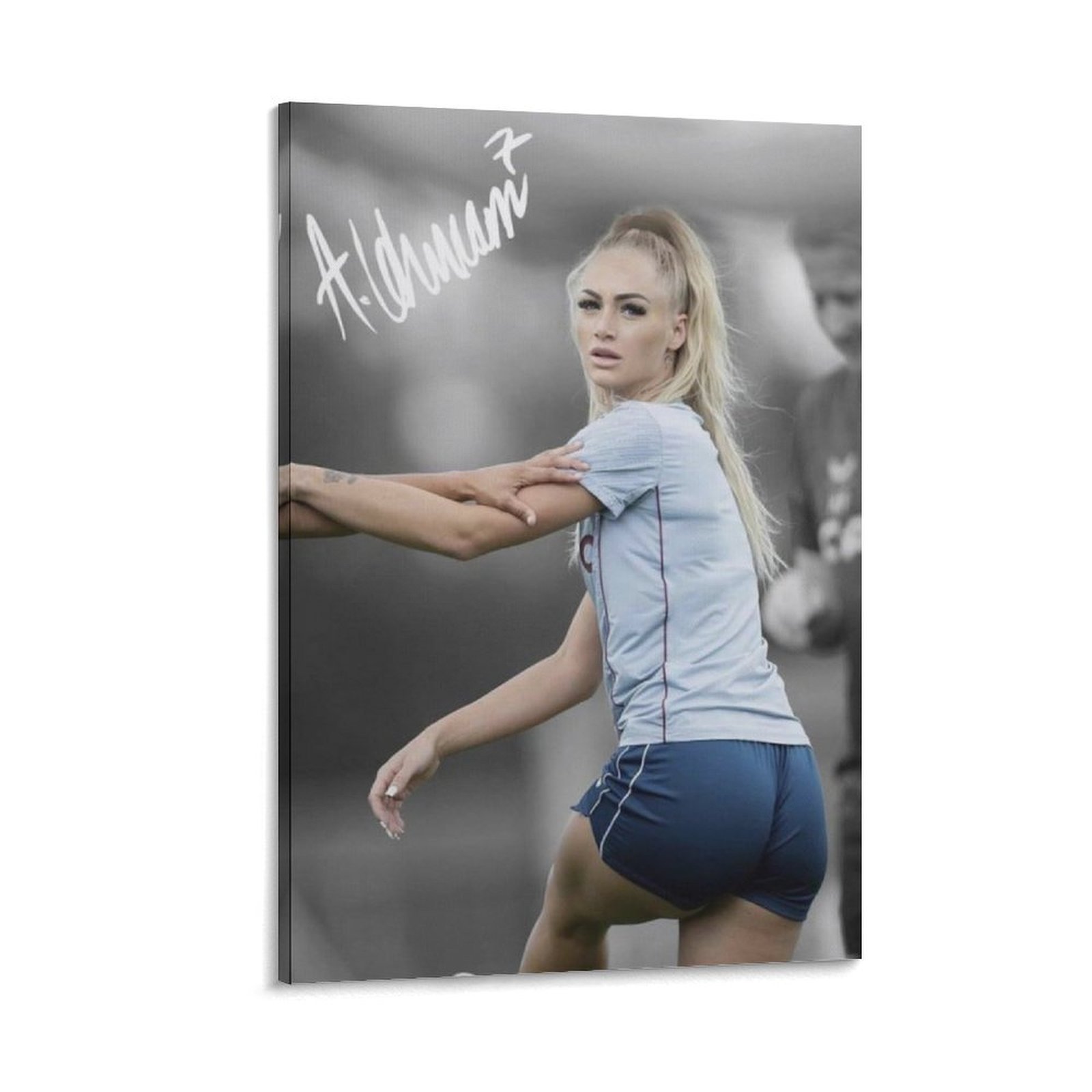 Alisha Lehmann Poster Print Photo Art Painting Canvas Poster Home ...