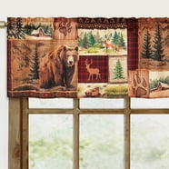 Park Designs Pine Lodge Plaid Window Valance, 72"H x 14"L - Walmart.com