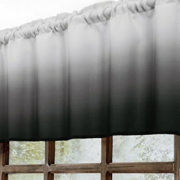 Black Striped Valance for Windows Geometric Stripes Art Window ...