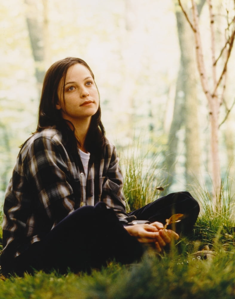 Alison Elliott sitting on Grass in Checkered Long Sleeves Photo Print ...