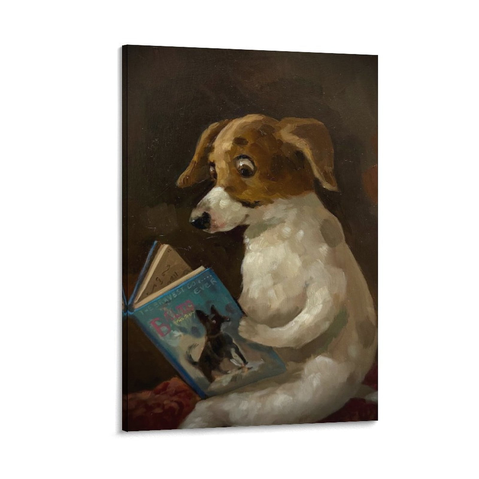 Alison Friend-Pip Read The Story Of Balto-pet Oil Painting Wall Art Poster Scroll Canvas ...