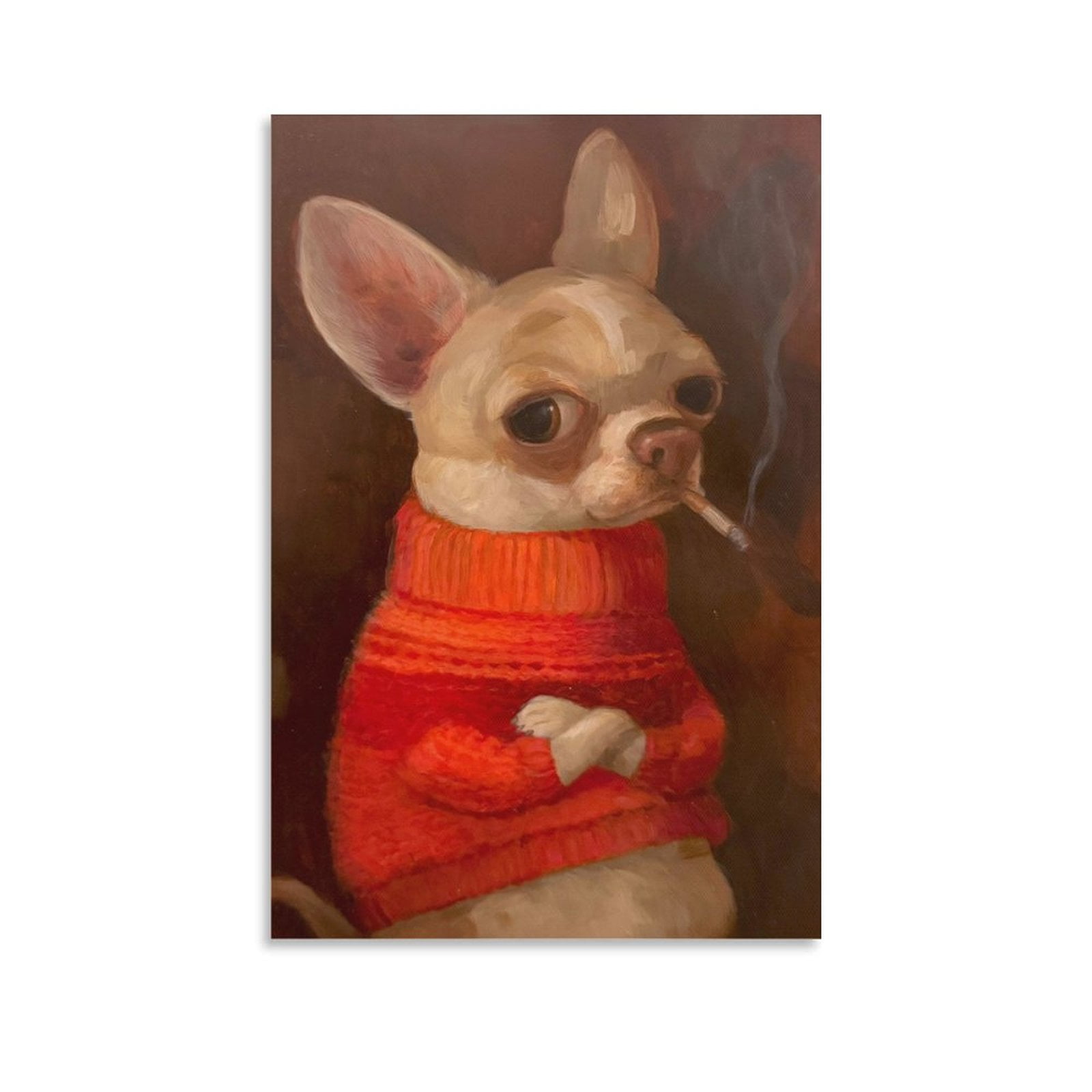 Alison Friend-Whimsical Animal Portraits (6)-pet Oil Painting Picture ...