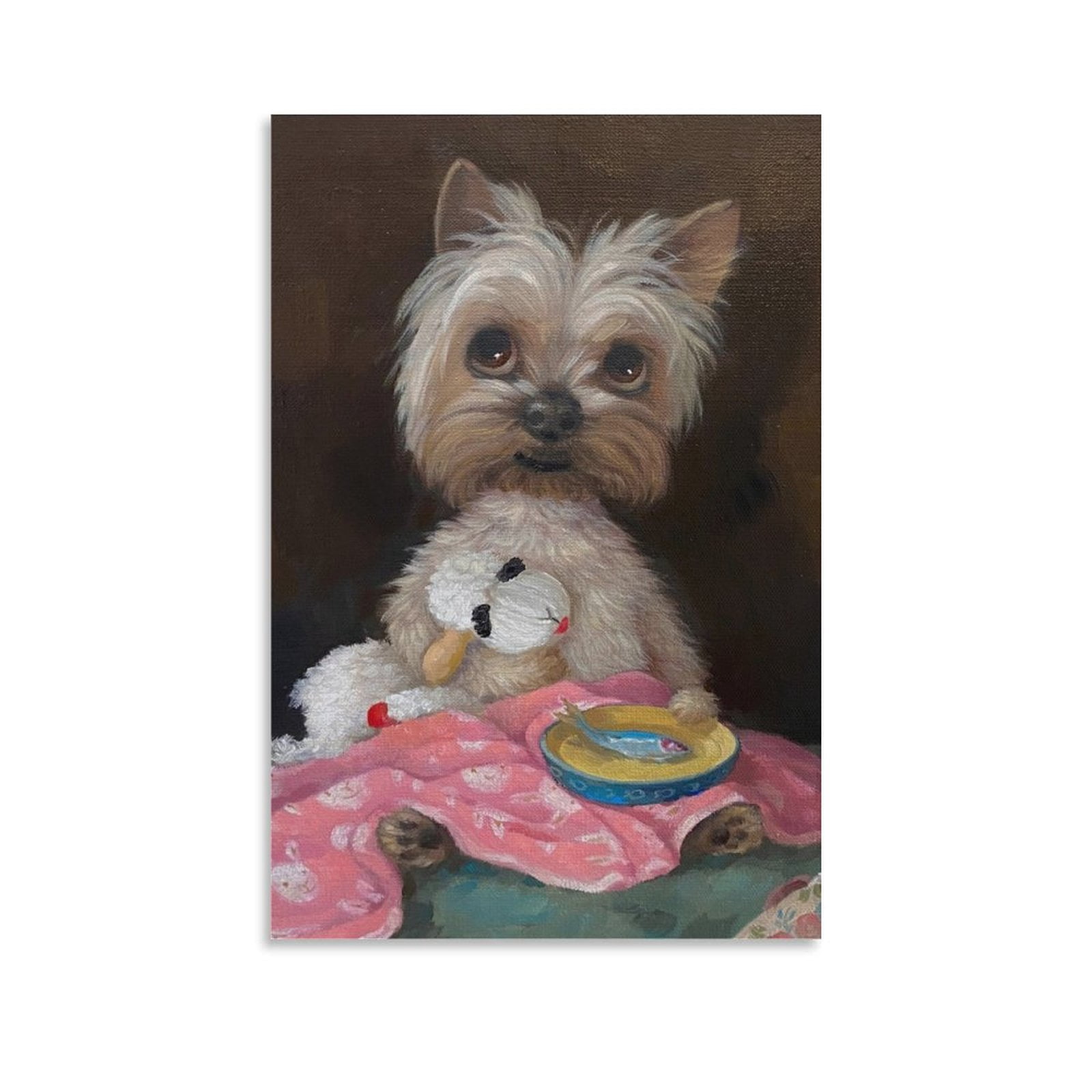 Alison Friend-Whimsical Animal Portraits-pet Oil Painting Poster Cool ...