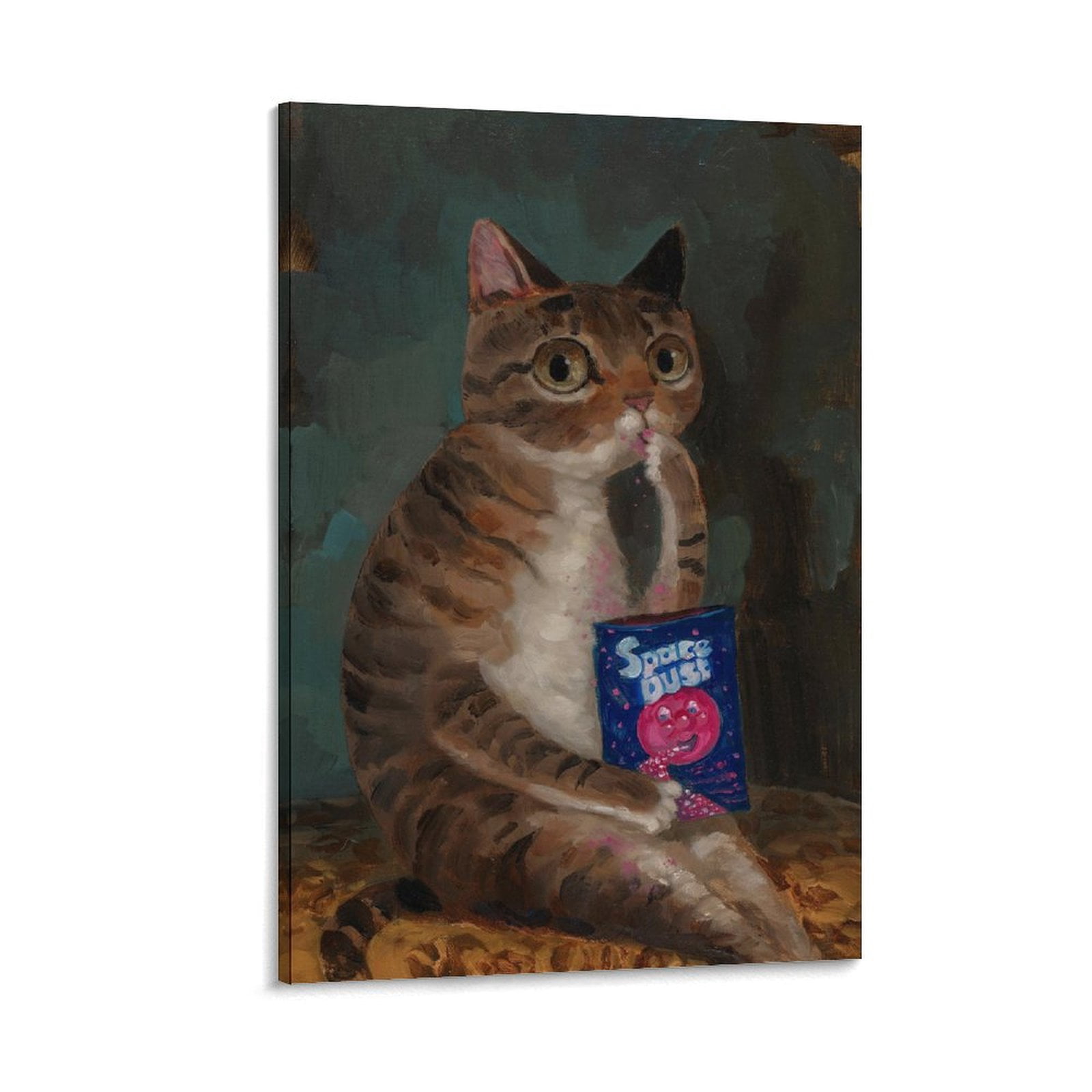Alison Friend-Whimsical Cat Portraits (1)-pet Oil Painting Wall Art ...