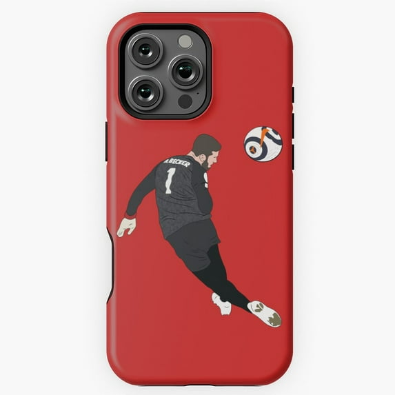 Alisson Becker Last Minute Header iPhone Tough Case 17 16 15 14 13 12 ...