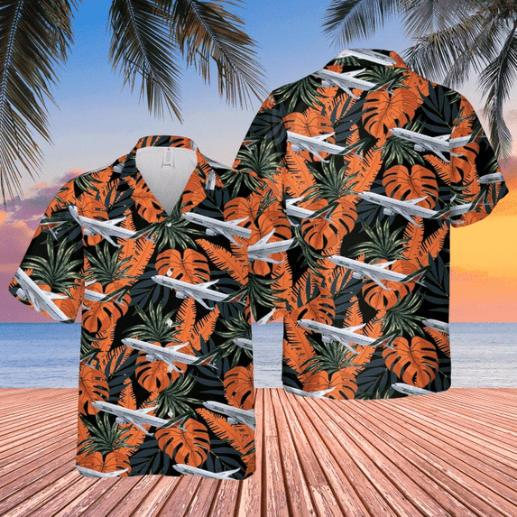 Alitalia Airbus A330-200 Hawaiian Shirt - Walmart.com