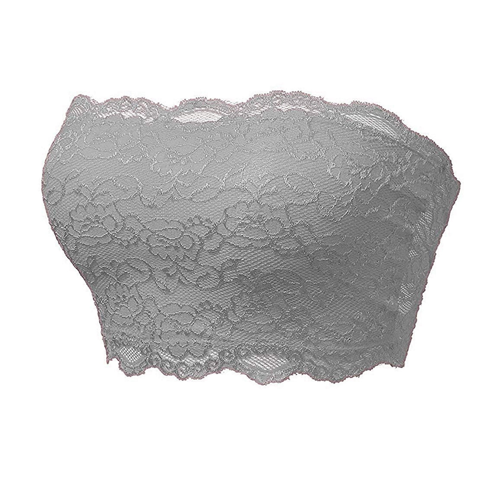 Alitao Bandeau Bra Strapless Bra Ladies Seamless Tube Top Lace Beauty ...