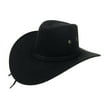 Jiyugala Unisex Cowboy Hat, Western Cap with Wide Brim, Suitable for ...