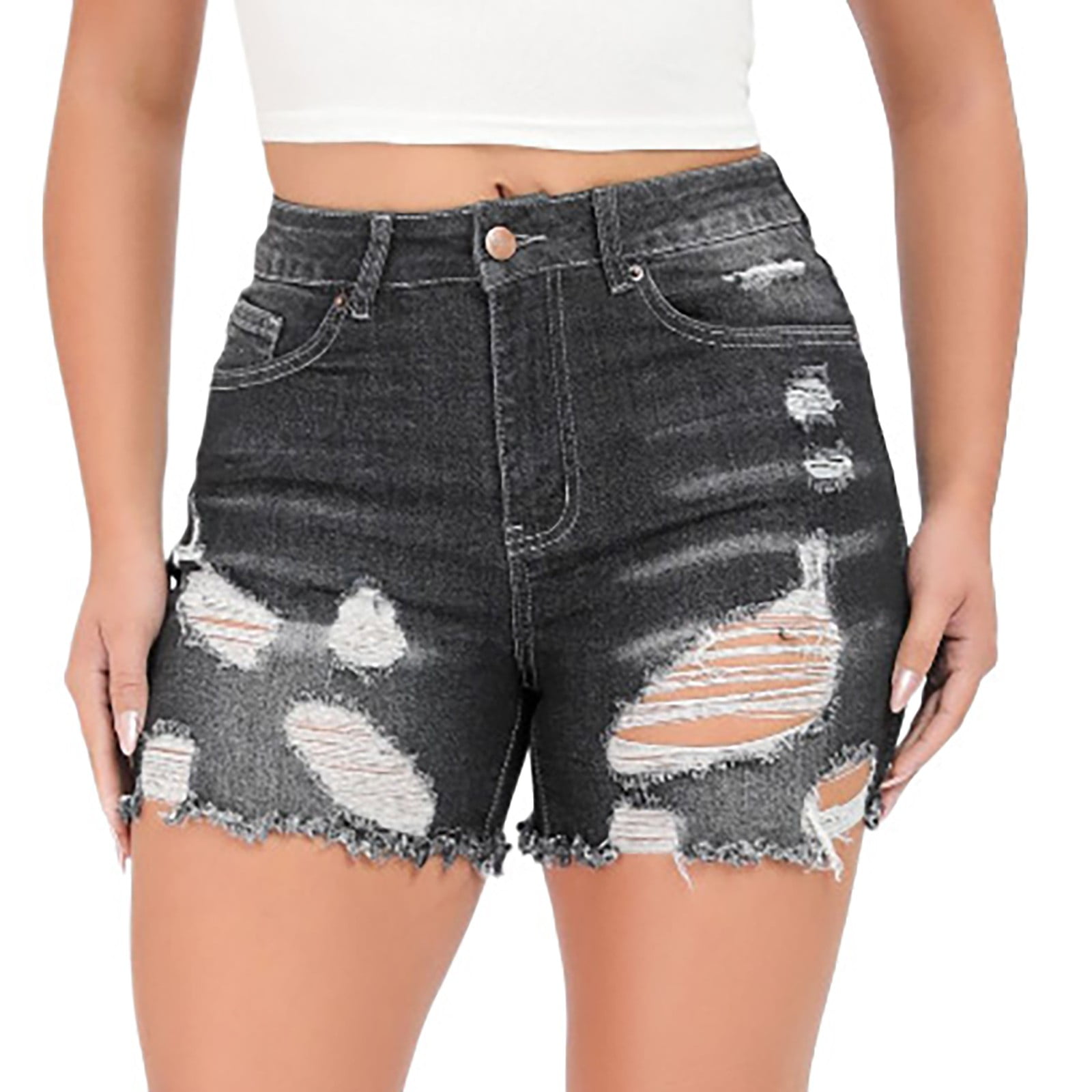 Alitao Jean Shorts Womens Shorts Casual Women's Spring/Summer High ...