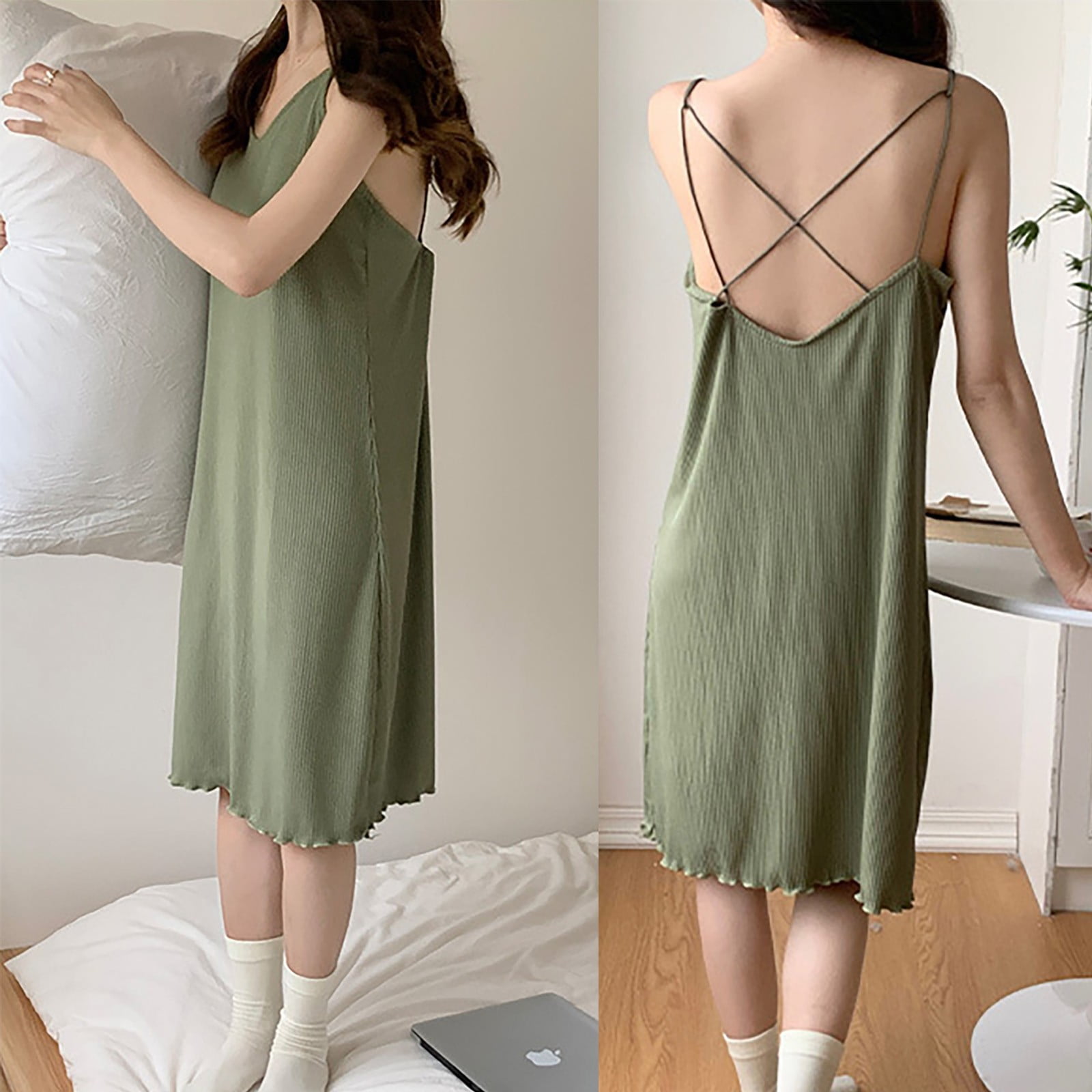 Alitao Pajamas for Women Set Nightgowns for Women Womens Cotton ...