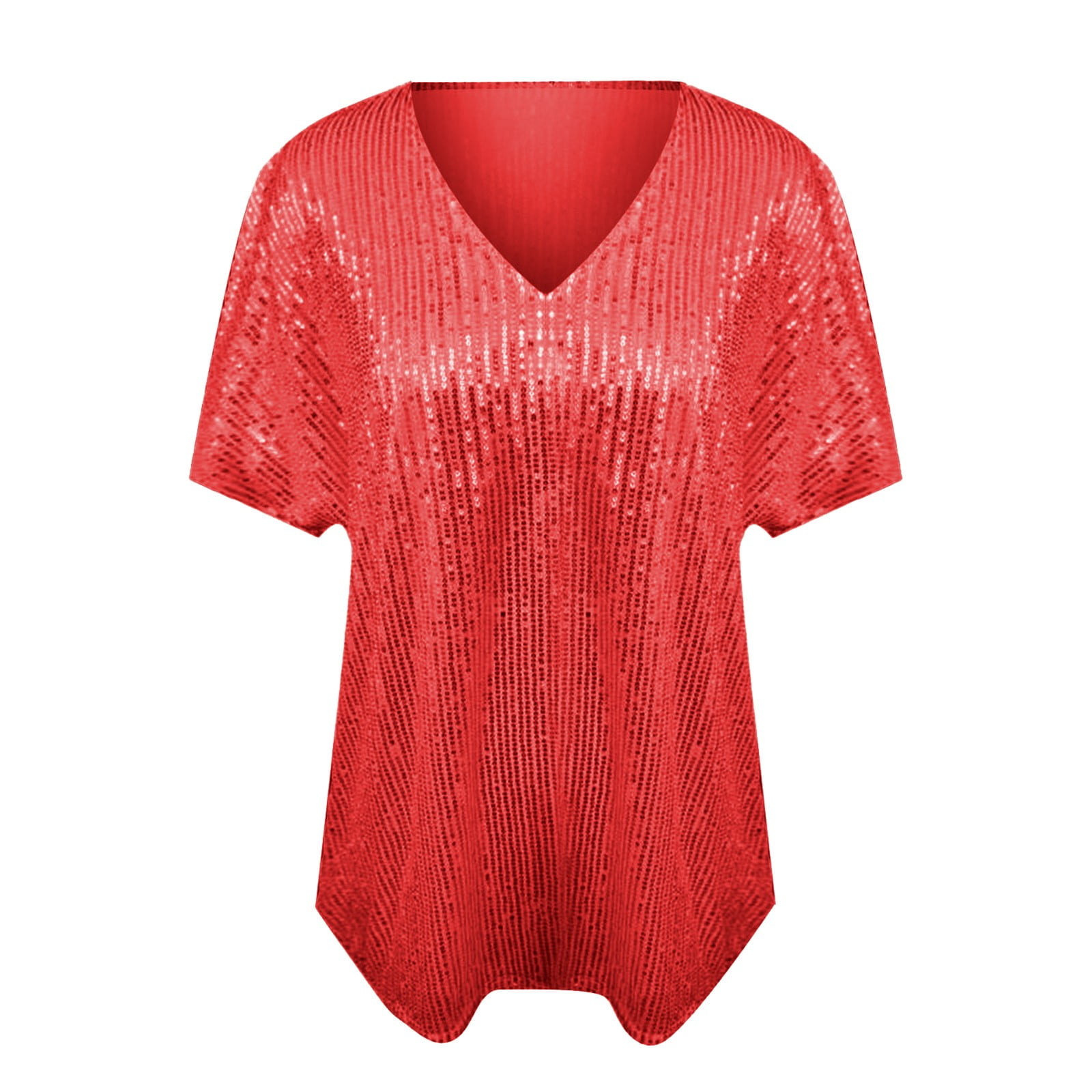 Alitao Sequin Tops Short Sleeve Shirts Fashionable Spring And Summer ...