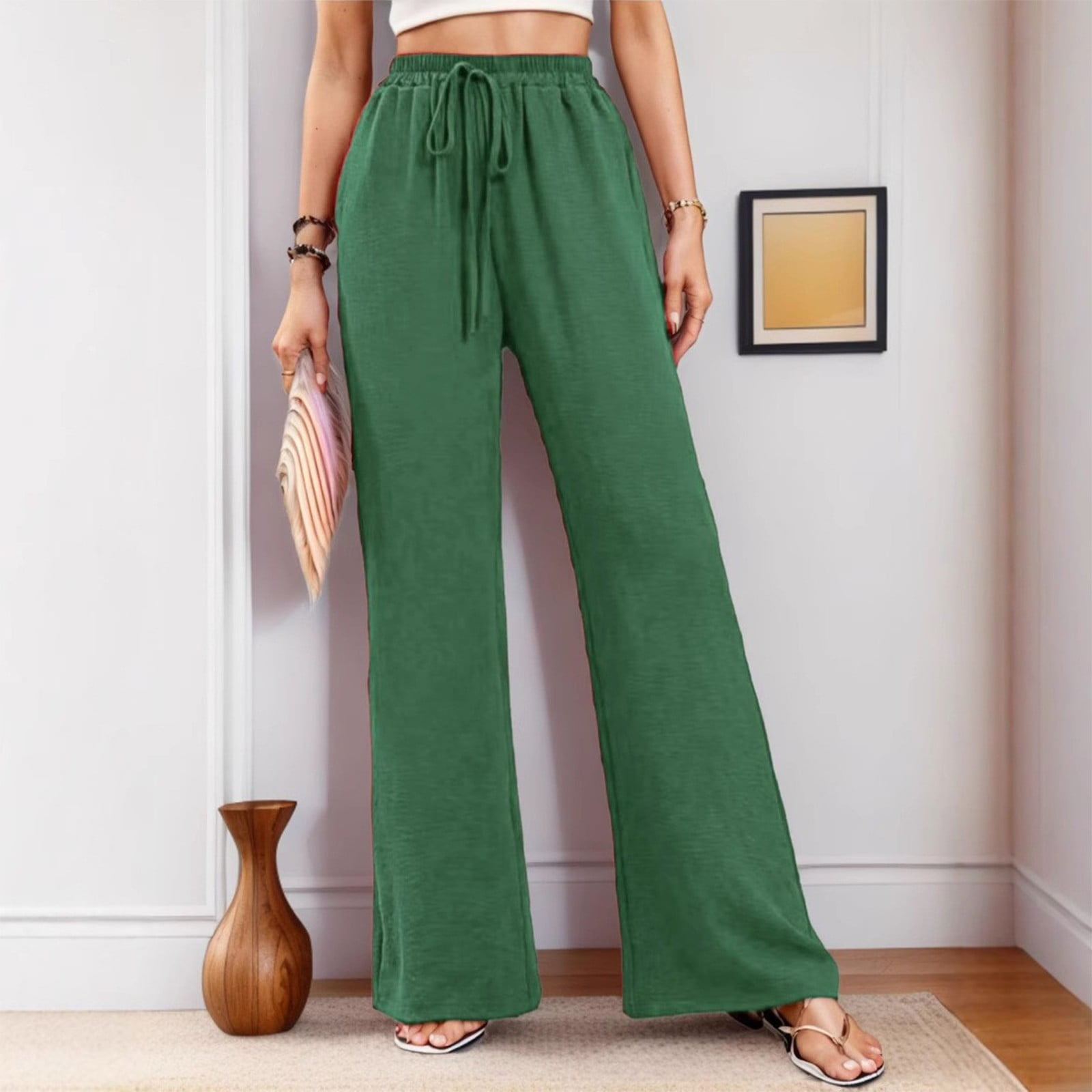 Alitao Sweatpants Women Wide Leg Pants Woman Womens Casual High Waist ...