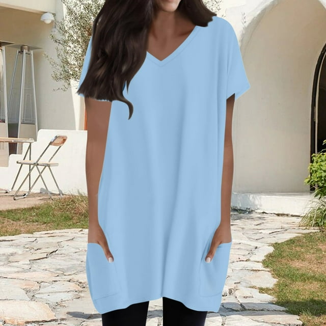 Alitao Tshirts Shirts Comfort Colors Tshirt Womens Summer 2025 Casual