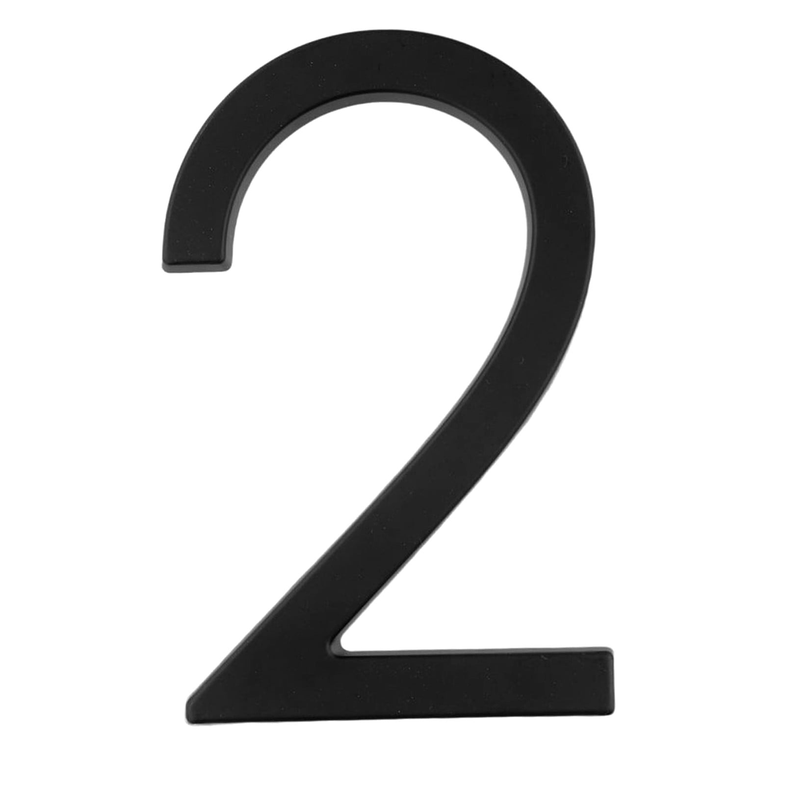 Aliuminum 142mm Floating Exterior House Numbers 3D 0-9 Black Digital ...