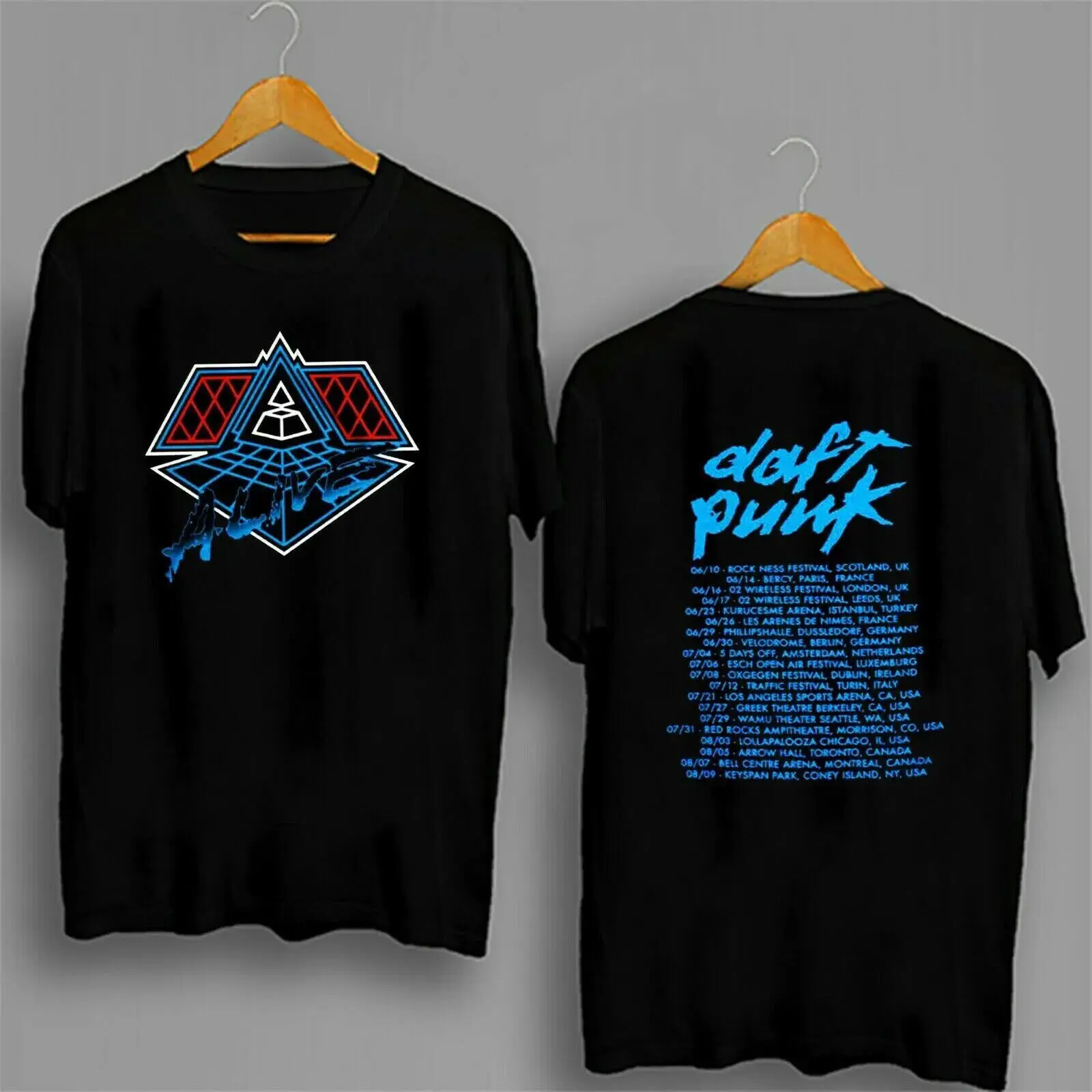 Alive Daft Punk 1997 Tour Cotton T-Shirt Best Gift For Men Women Hot ...