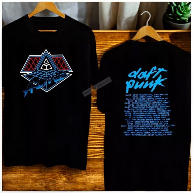 Alive Daft Punk Tour 1997 Unisex Shirt,Dark Heather color,size 5XL ...