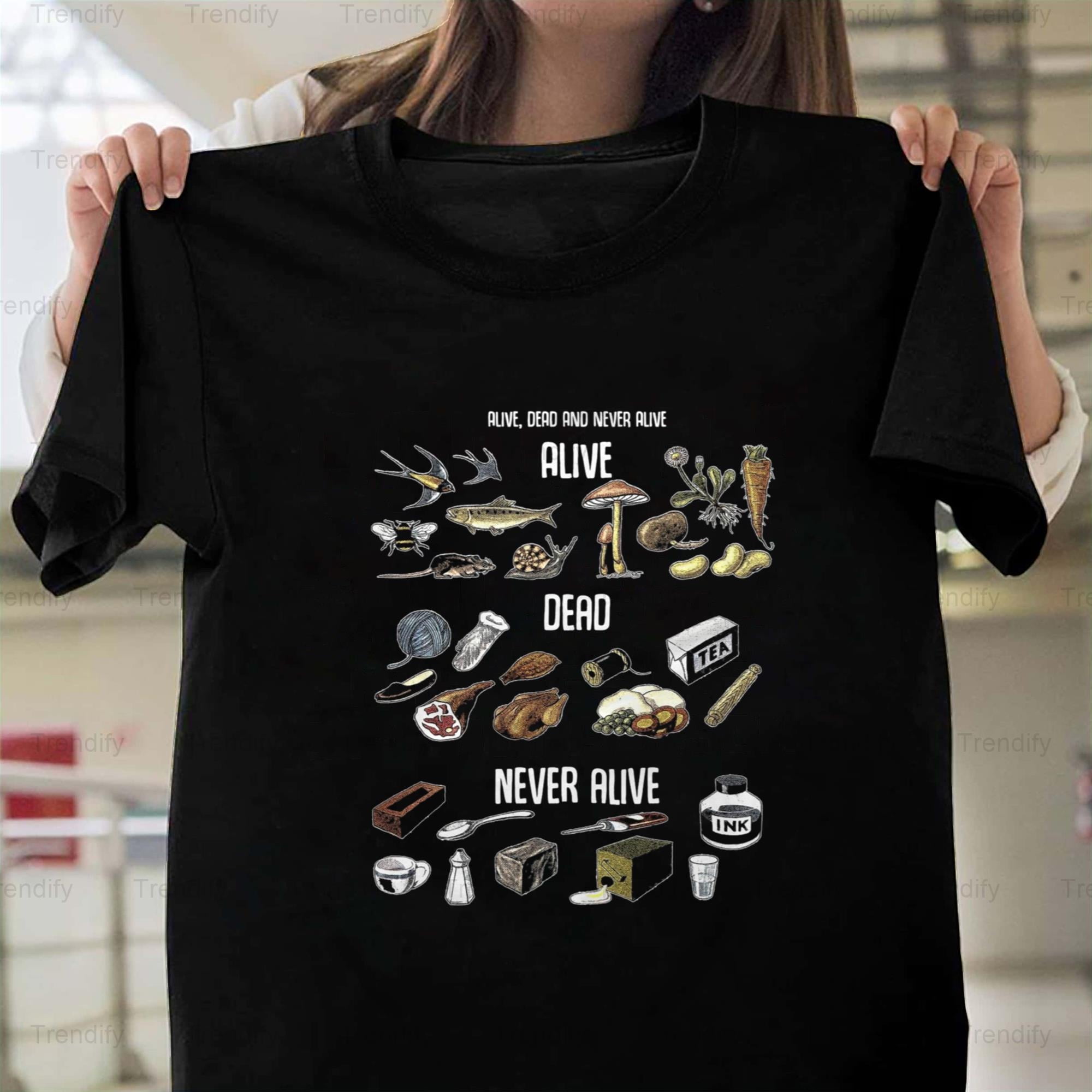 Alive Dead Never Alive Funny Science Diagram For A Teacher H12772 ...