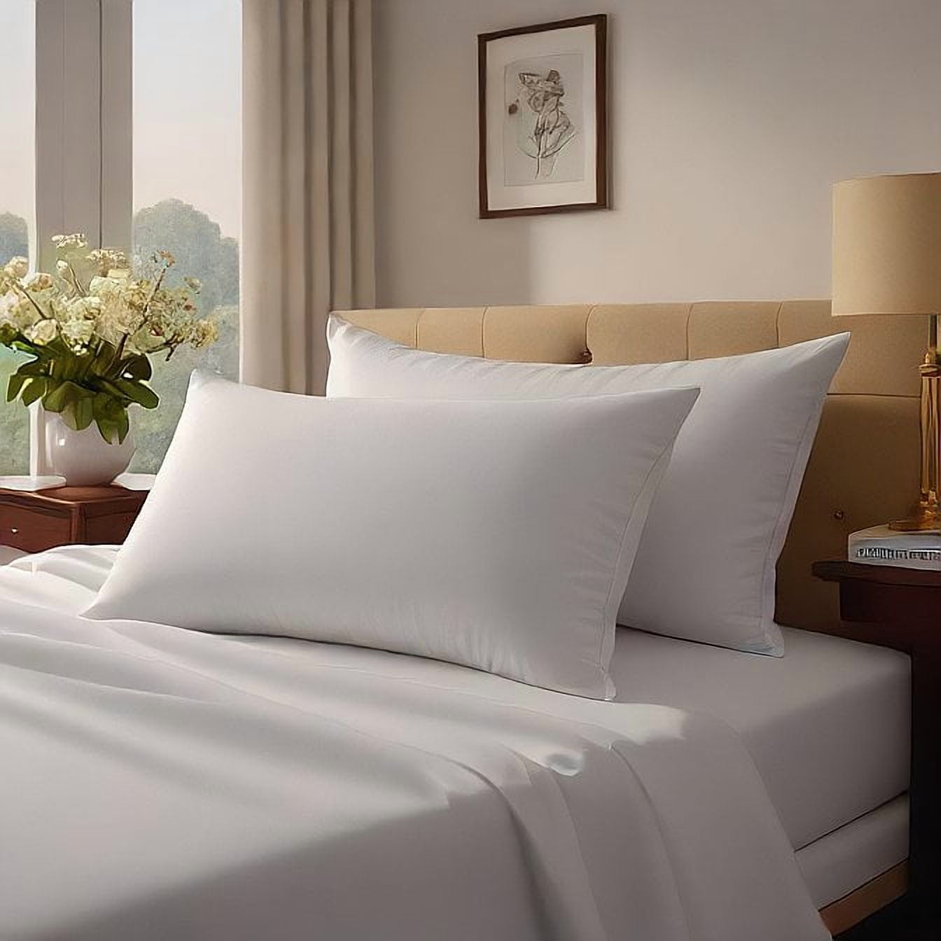 Alive Pixels Pillow Covers White Solid 100 Percent Cotton 4-Piece ...